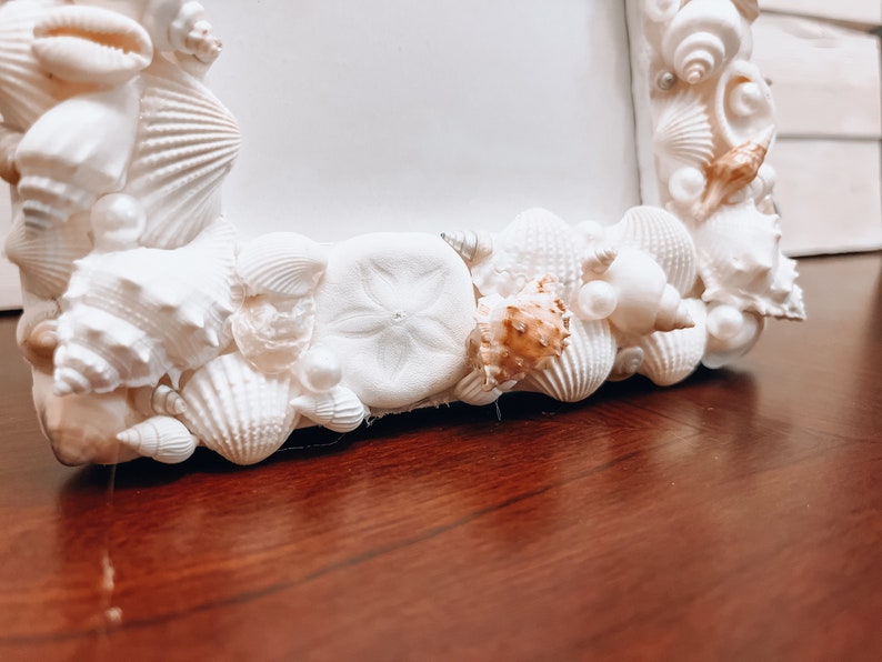 Shell Picture Frame, 4x6 Picture Frame, Beach Picture Frame, Beach ...