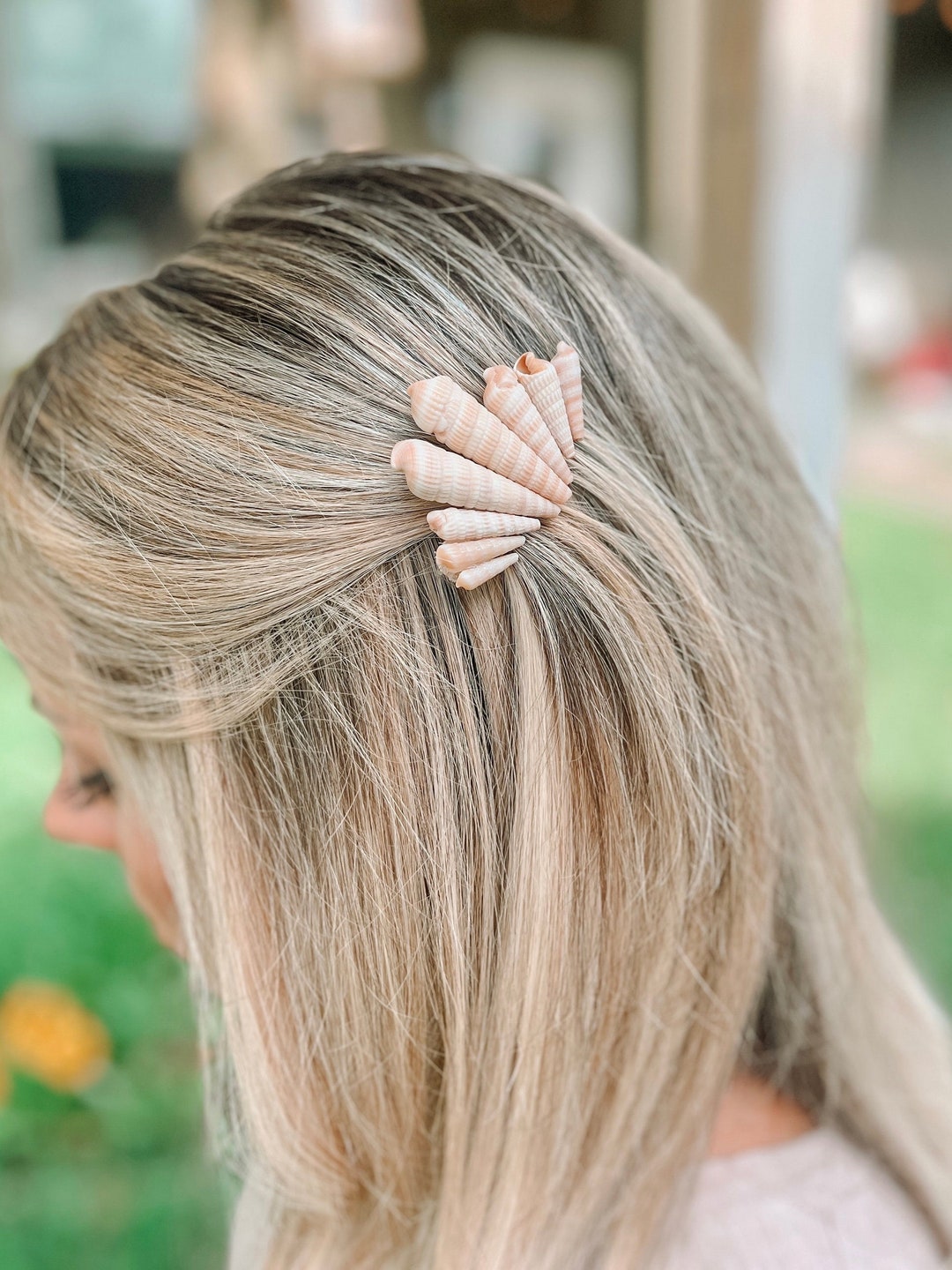 Seashell Barrette, Mermaidcore Shell Hair Clip Barette, Beach Lover ...