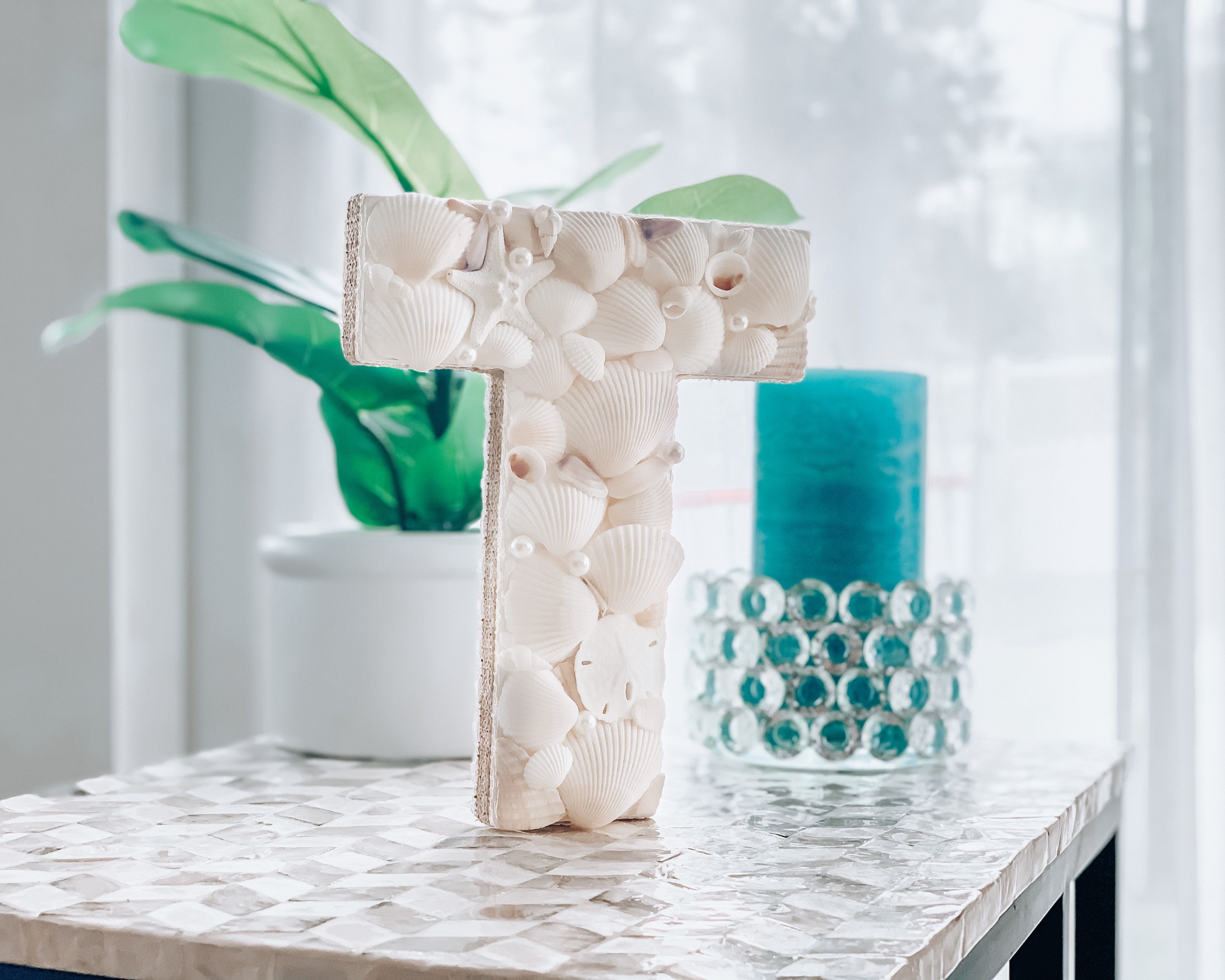 Beach Shell Initial Letters Seashell Name / Letters - Etsy