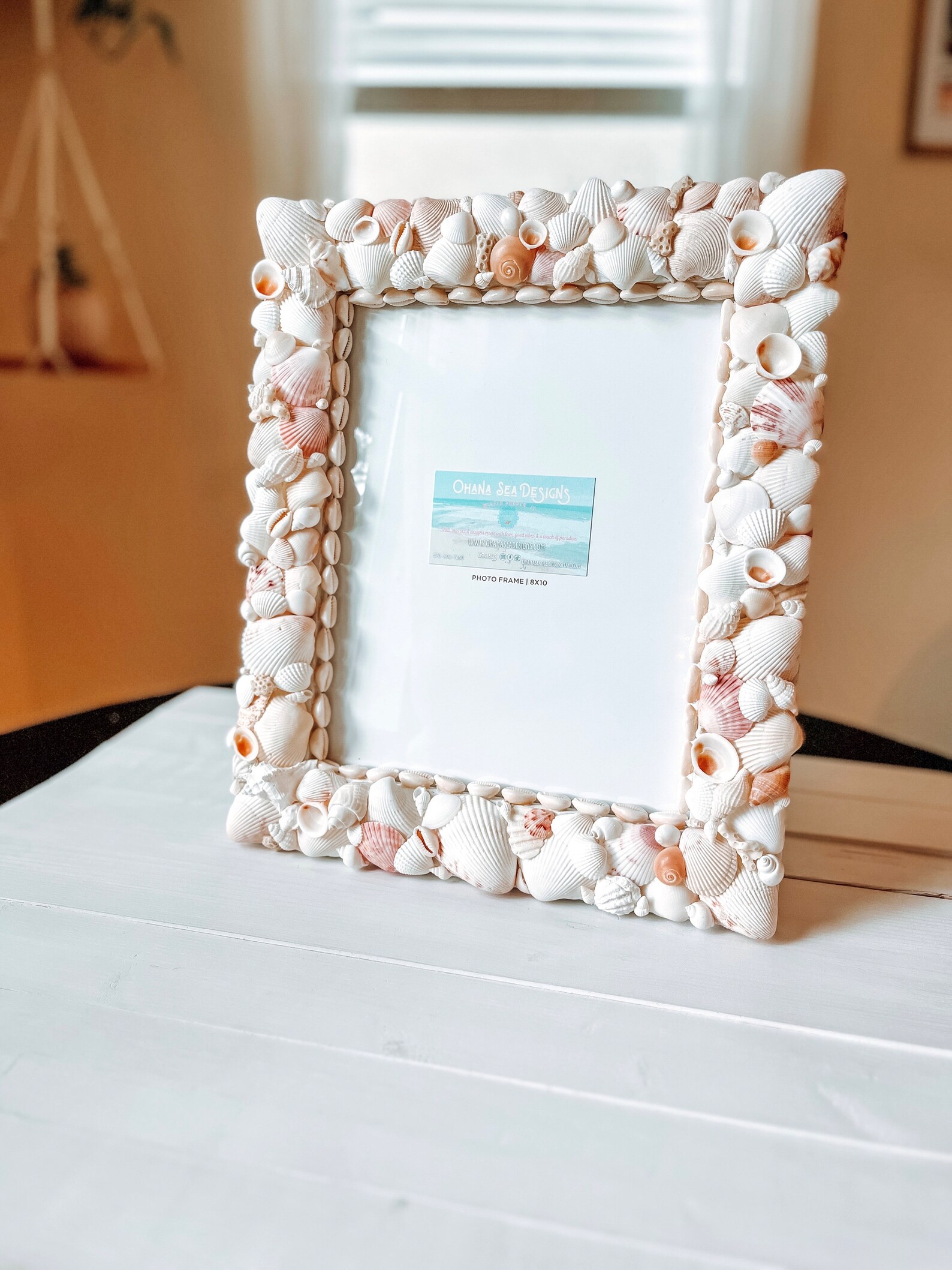 8x10 Sea Shell Picture Frame, Beach House Design, Summer Photo Frame - Etsy