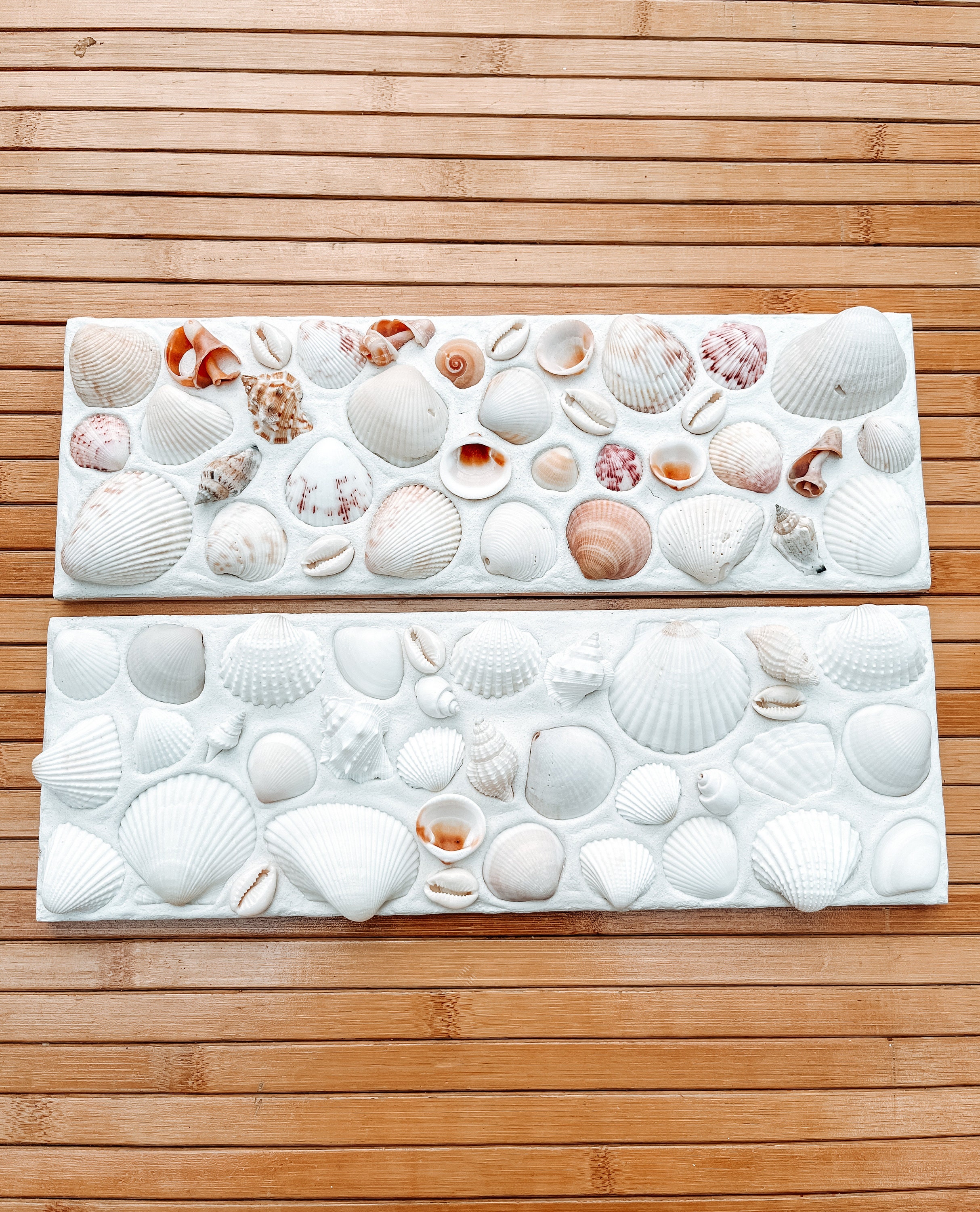 Handmade Seashell Tile: Coastal Decor, Beachy Backsplash (4x12) - Etsy