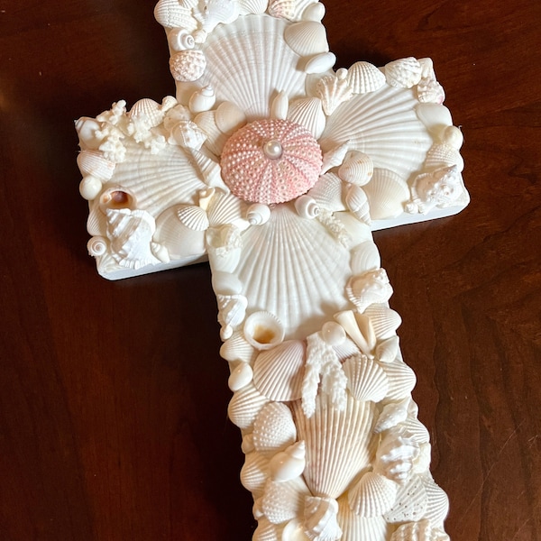Seashell Cross - Etsy