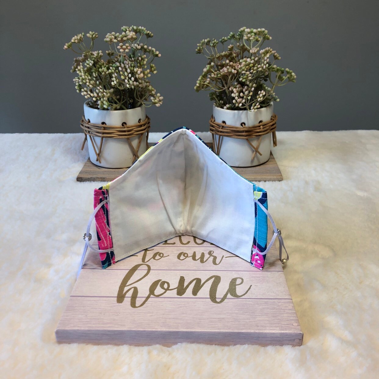 Handmade Cotton Fabric Mask Filter & Nose Wire Included - Etsy España