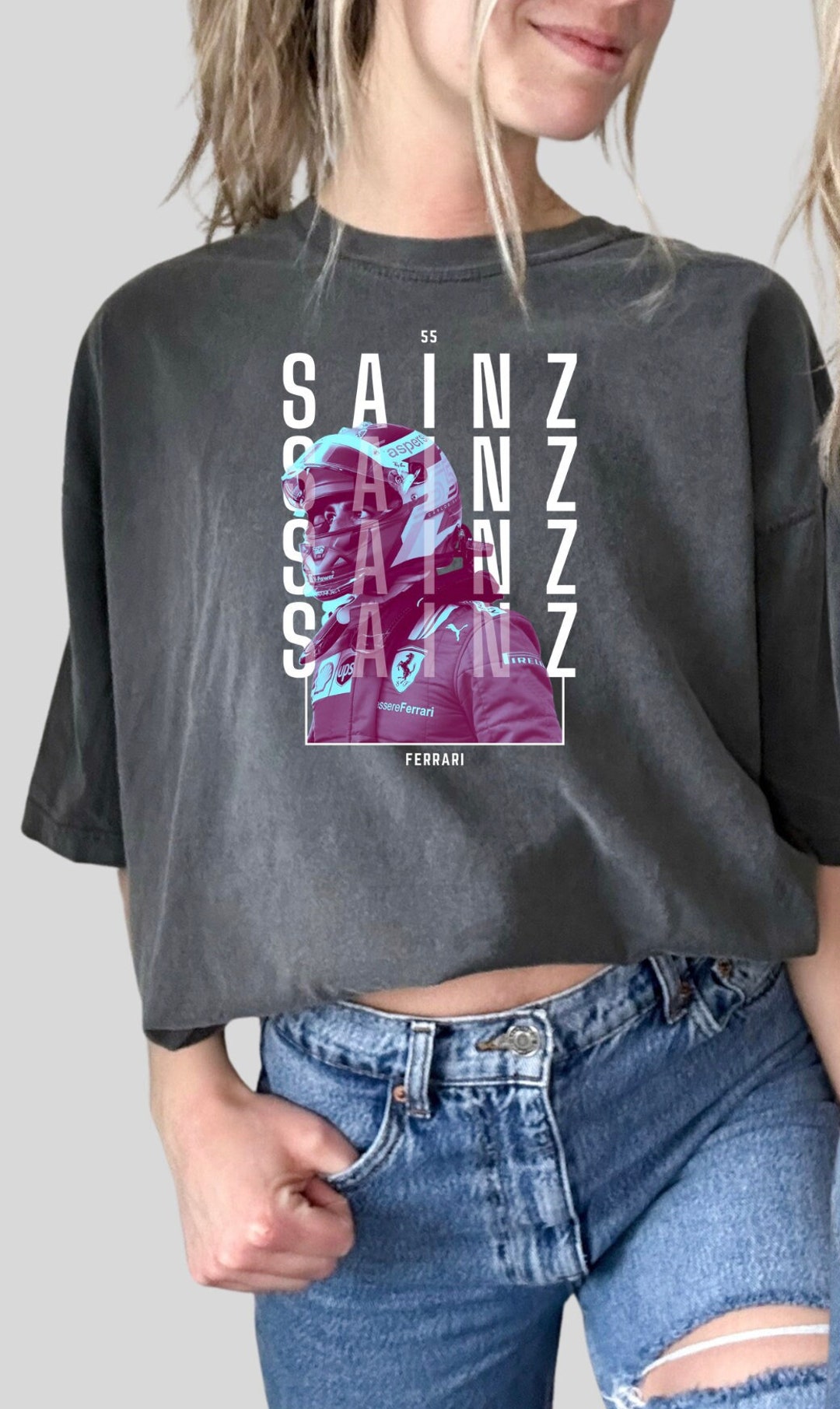 Formula 1 Tee Carlos Sainz Formula One Racing Shirt F1 Racing Shirt ...