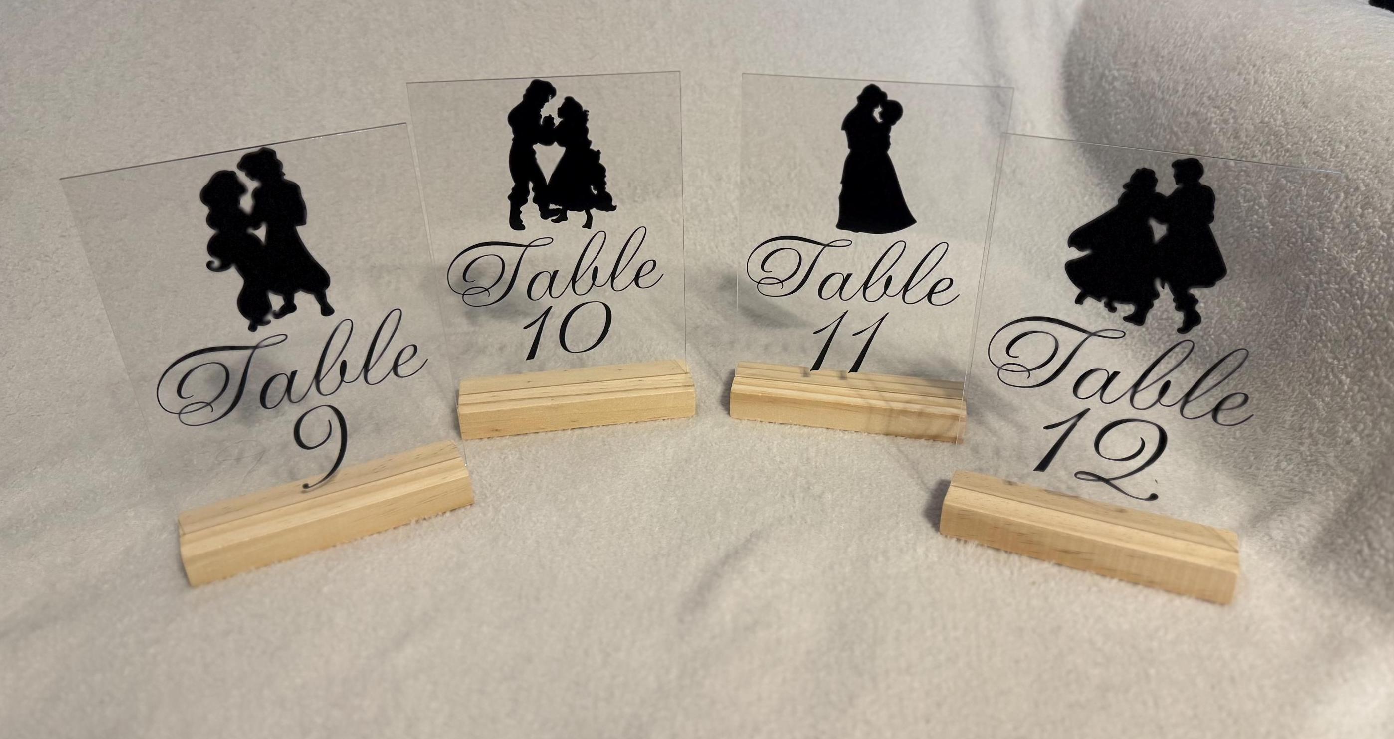 Disney Wedding Table Numbers I Table Numbers | Wedding Table Numbers I ...