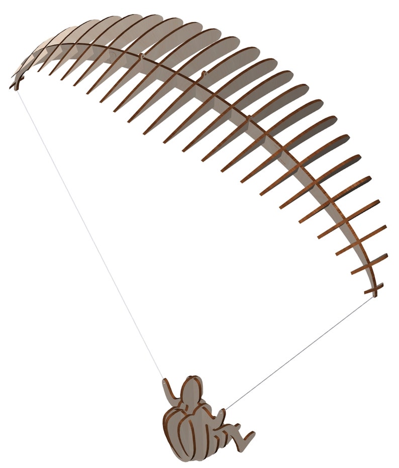 Laser Cut Paraglider Model DXF Plans With Build Instructions (digital ...