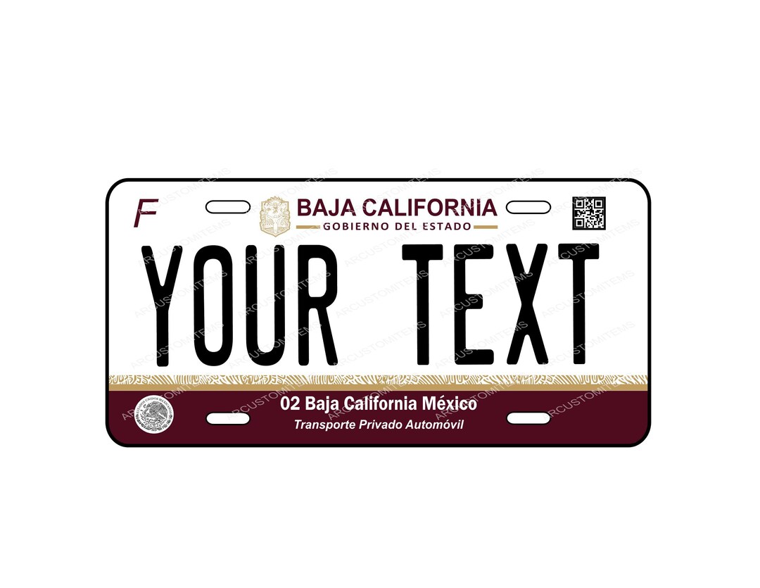 License Plates Mexico BC, Car Plate Mexico, Automobile License Plates ...