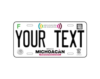 Michoacan Car Plate - Etsy