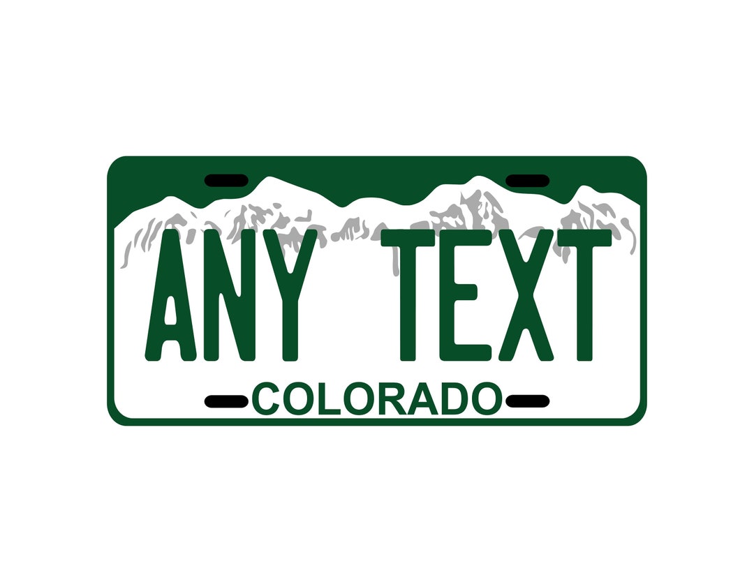 Car Plate COLORADO / COLORADO Custom Personalized License Plate Novelty ...