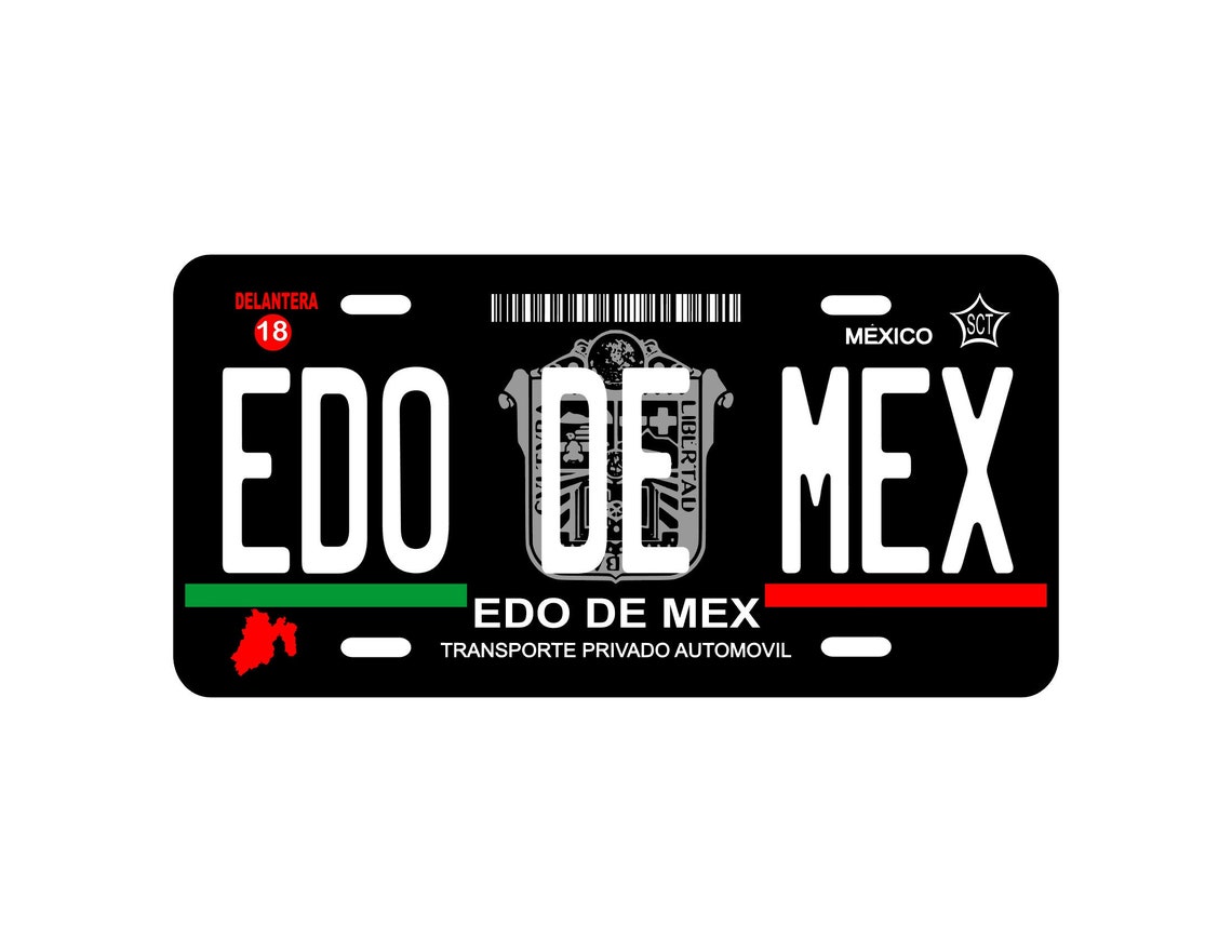 State of Mexico Car Plate, Mexico Car Plate, Car Plates From States of ...