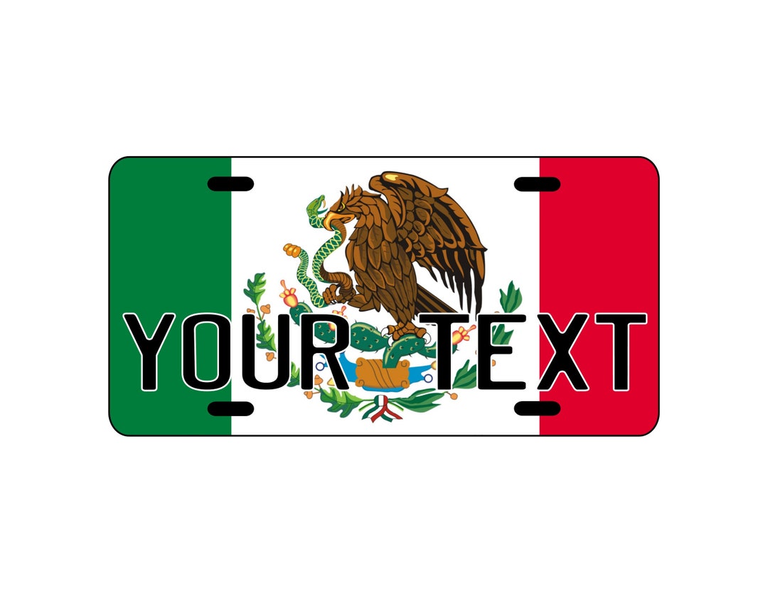 Car Plate Bandera MEXICO, License Plate Mexico, Plates Carro Mexico ...
