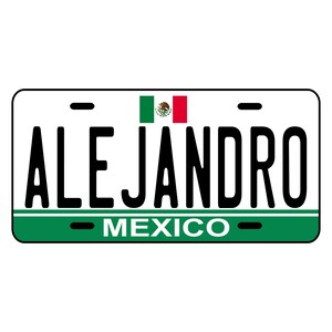 MEXICO Car Plate, Mexico Car Plate, Mexico State Aluminum Car Plates ...