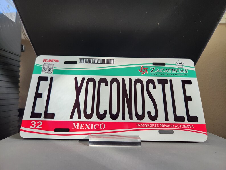 Plates for Car States of Mexico, ZACATECAS State Auto Plate, Car Plate ...