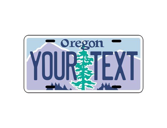 Car Plate Oregon / OREGON Custom Personalized License Plate | Etsy