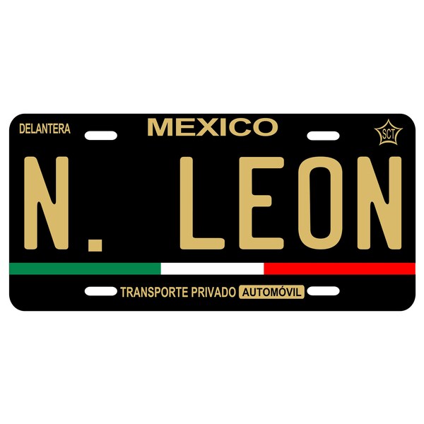 Nuevo Leon Custom License Plate - Etsy