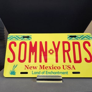 Car Plate New Mexico / NUEVO MEXICO Custom Personalized License Plate ...