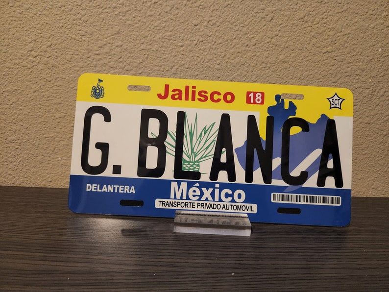 Custom Mexican Car License Plates, Mexican State Car Plates, Mexican ...