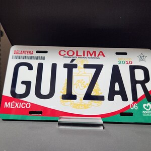 Decorative Car Plate From Colima, Car Plate Mexico, Car Plates From the ...