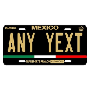 Carro De Mexico Plate, Car Plate Mexico, Mexico Car Plates, Mexico ...