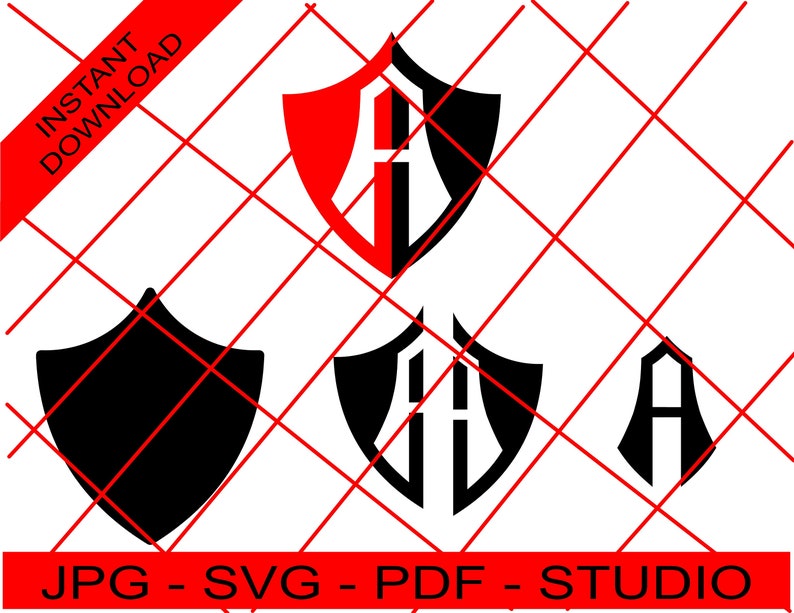 LOGO Club de Futbol ATLAS Los Rojinegros del Atlas Escudo - Etsy España