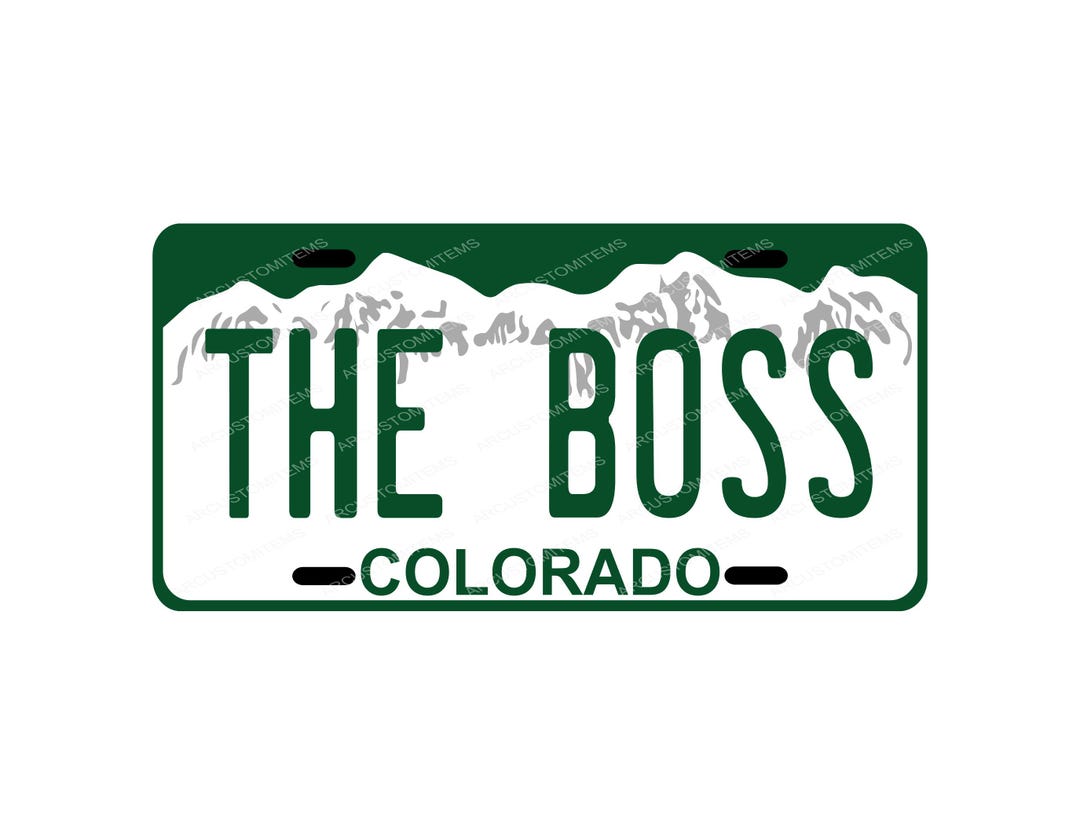 Car Plate COLORADO, COLORADO Custom Personalized License Plate Novelty ...