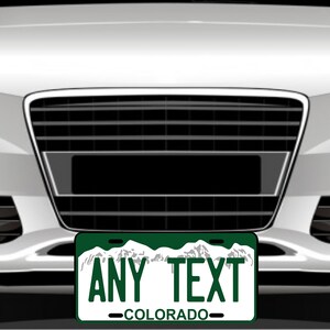 Car Plate COLORADO, COLORADO Custom Personalized License Plate Novelty ...