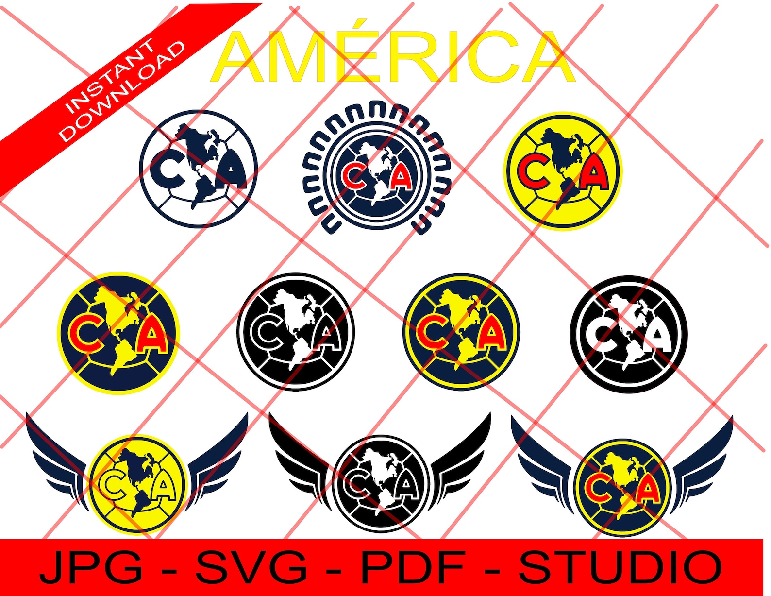 Club De Futbol America, Las Aguilas Del America, Mexican Soccer Team ...