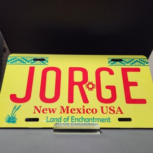 Car Plate New Mexico / NUEVO MEXICO Custom Personalized License Plate ...