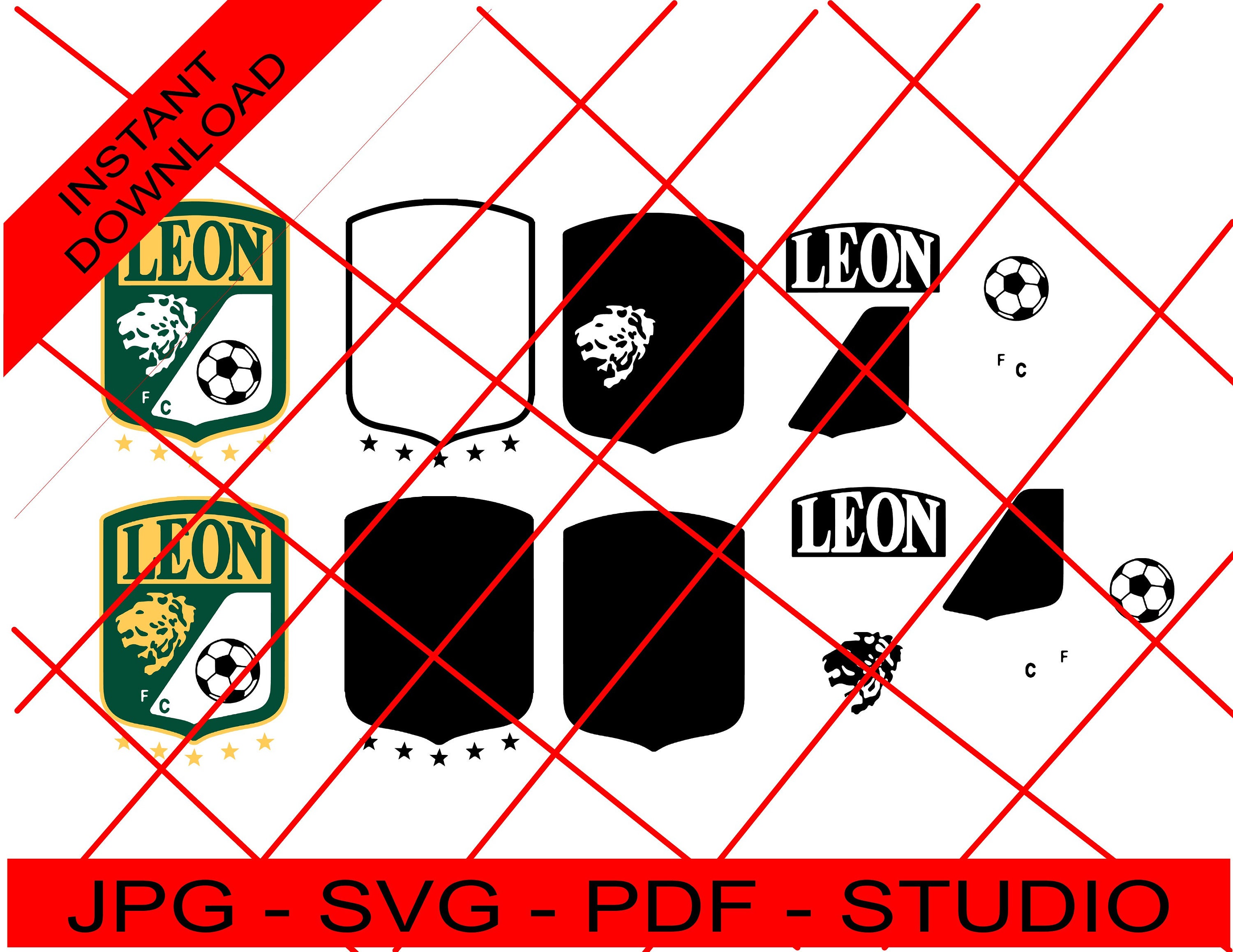 Logo Club LEON / Team Club Leon / Liga Mx Club Leon / Soccer | Etsy Canada