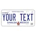 Car Plate SINALOA, Personalized Aluminum Car Plate State of SINALOA ...
