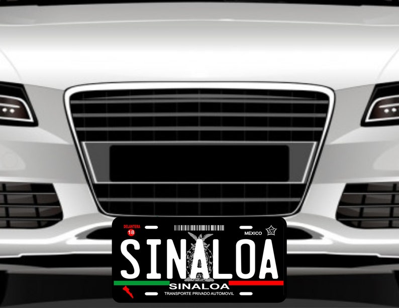 Placa Carro Estado De Sinaloa Car Plate Mexico Placas Coche - Etsy