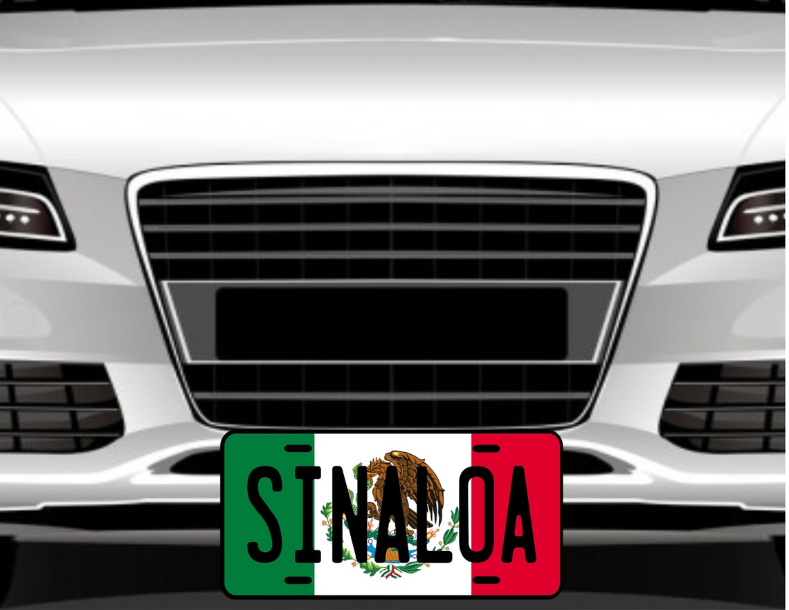 Placa Auto Estado SINALOA, Car Plate Mexico, Placas Carro Mexico State ...