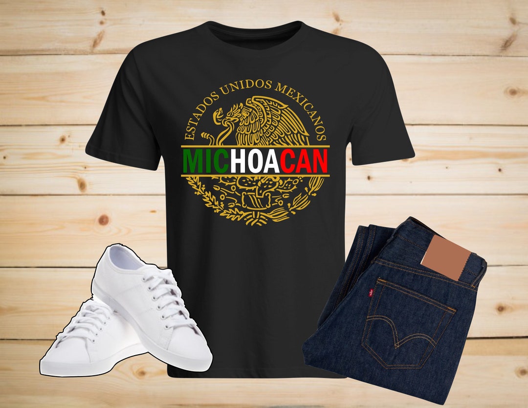 Mexico Shield T-shirt, MICHOACAN State T-shirt, Mexico State T-shirt ...