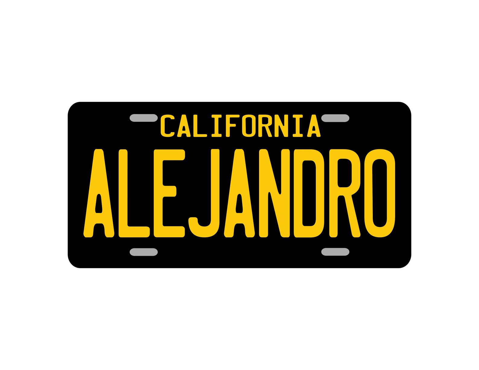 CALIFORNIA Custom Personalized License Plate Novelty / Car Plate ...
