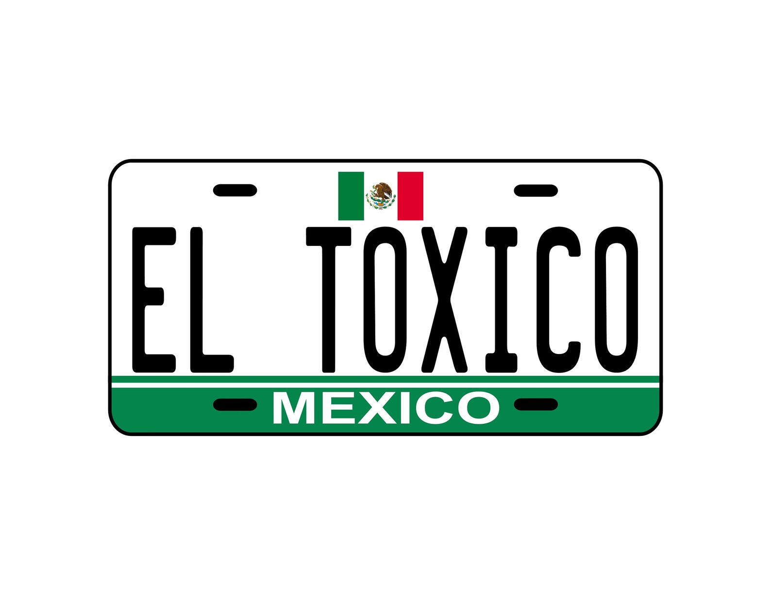 MEXICO Car Plate, Mexico Car Plate, Mexico State Aluminum Car Plates ...