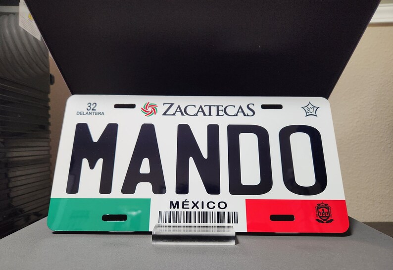Car Plate State of ZACATECAS, Car Plate Mexico, Car Plates of the ...
