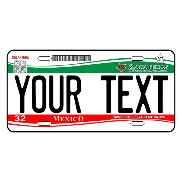Zacatecas License Plate - Etsy