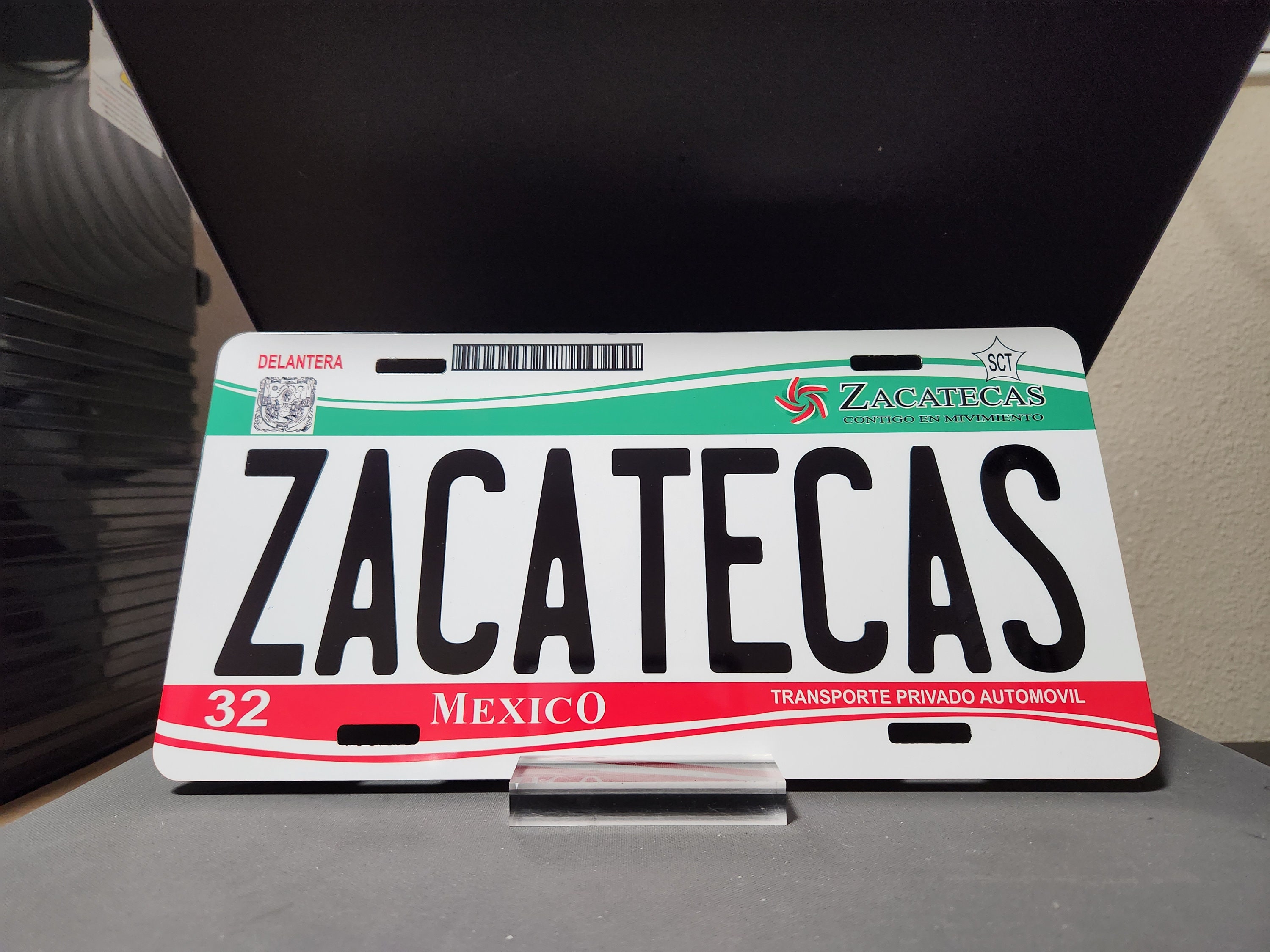 Plates for Car States of Mexico, ZACATECAS State Auto Plate, Car Plate ...