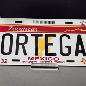 Car Plate Mexico, Auto Plate States of Mexico, ZACATECAS State Car ...