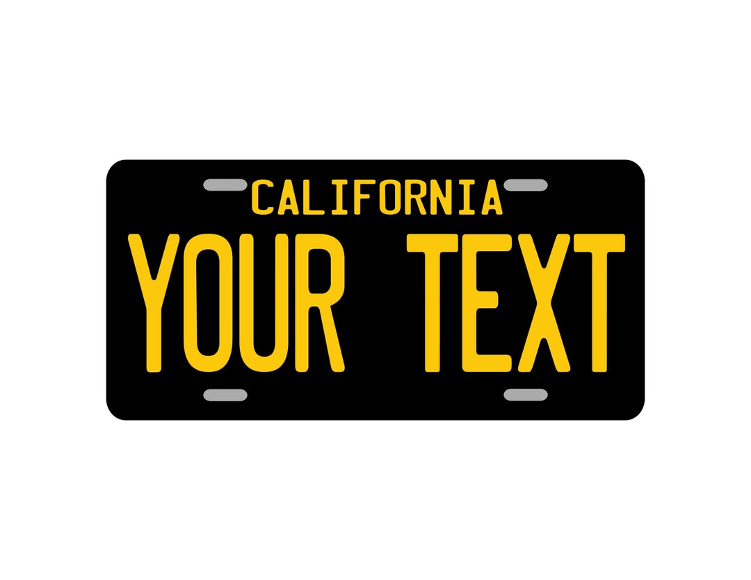 CALIFORNIA Custom Personalized License Plate Novelty / Car Plate ...