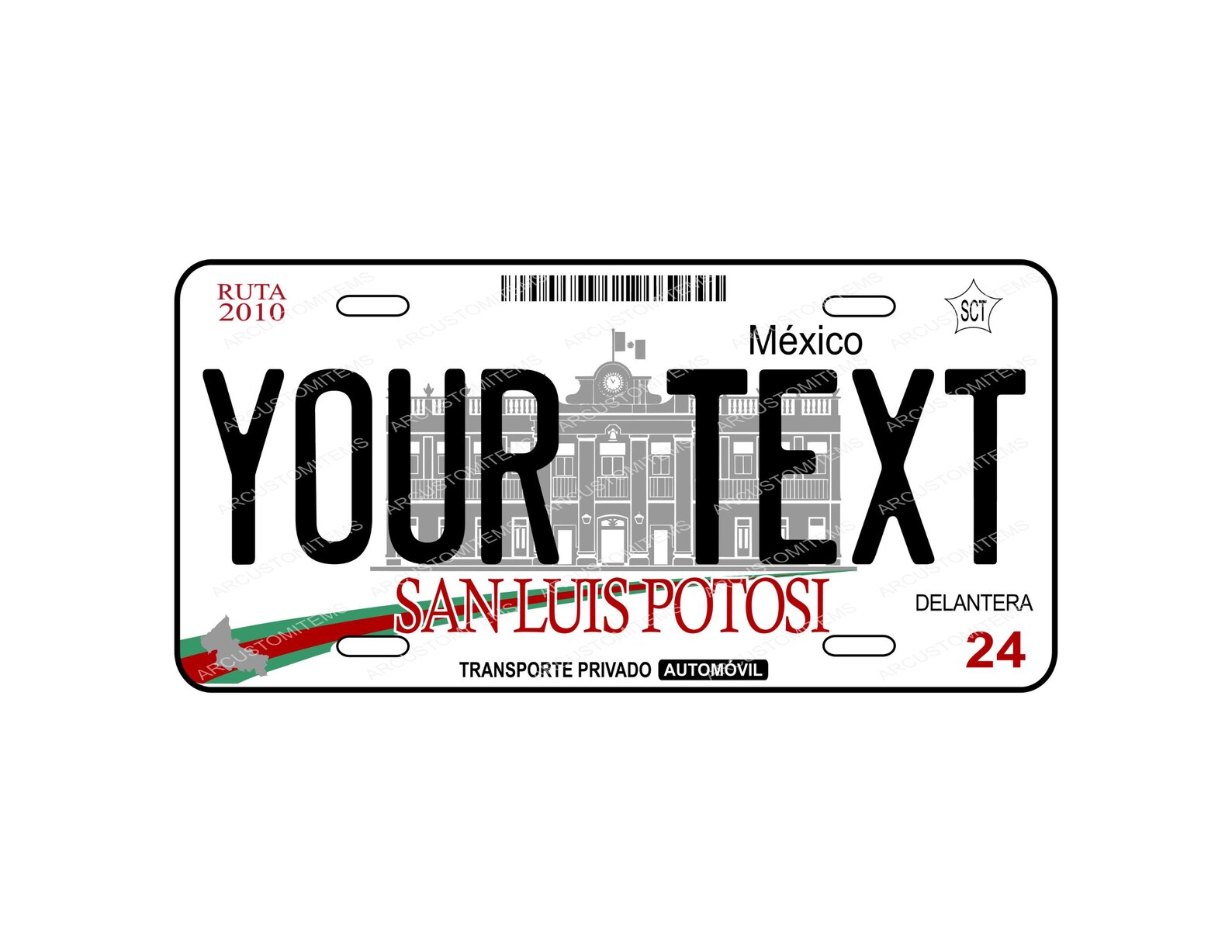 Car Plate of San Luis Potosi, Car Plate Mexico, Car Plates of the ...