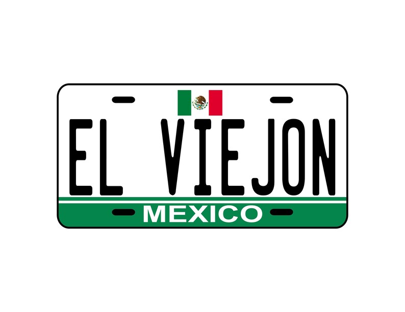 MEXICO Car Plate, Mexico Car Plate, Mexico State Aluminum Car Plates ...