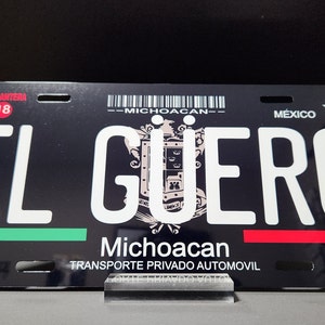 Car Plate State of Michoacan, Car Plate Mexico, Car Plates of the ...