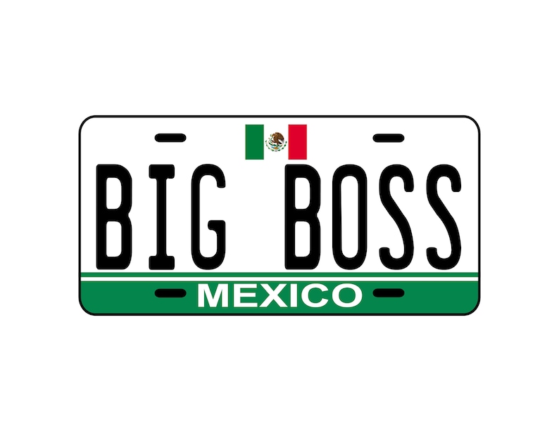 MEXICO Car Plate, Mexico Car Plate, Mexico State Aluminum Car Plates ...