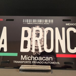 Car Plate State of Michoacan, Car Plate Mexico, Car Plates of the ...