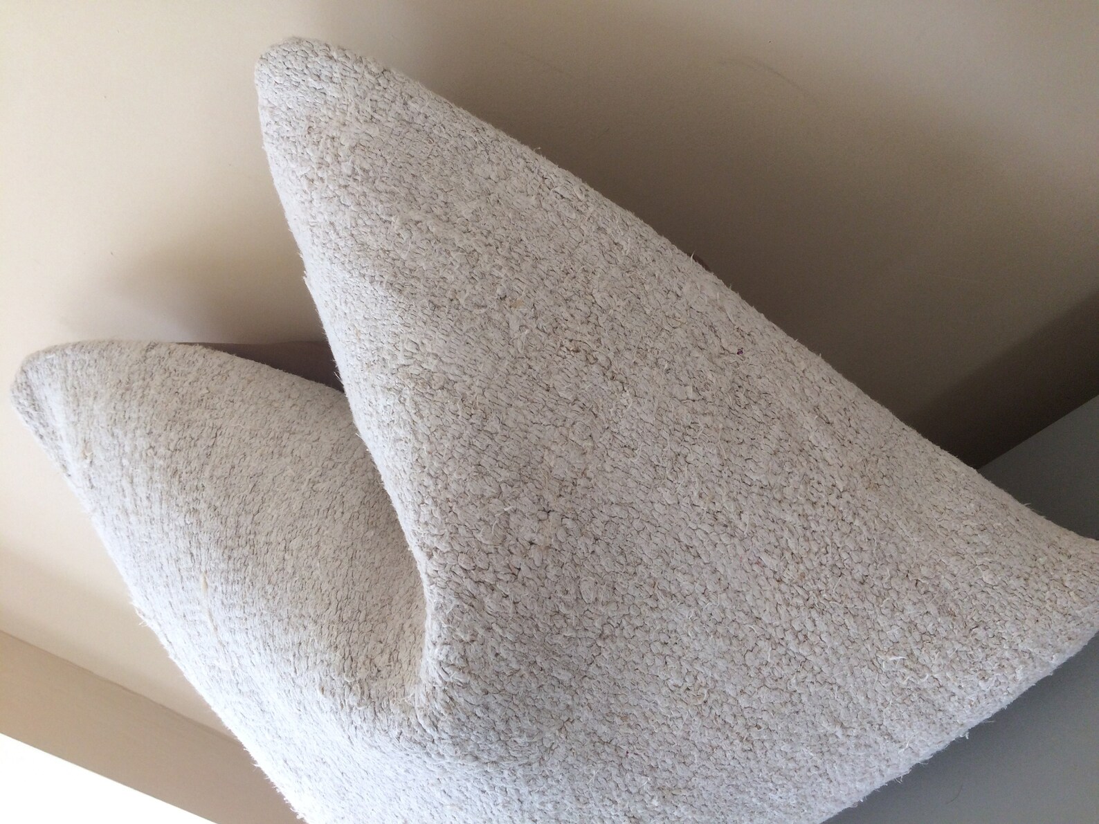 Hemp Couch Pillow Cover 18x18 Floor Cushion Cover white - Etsy