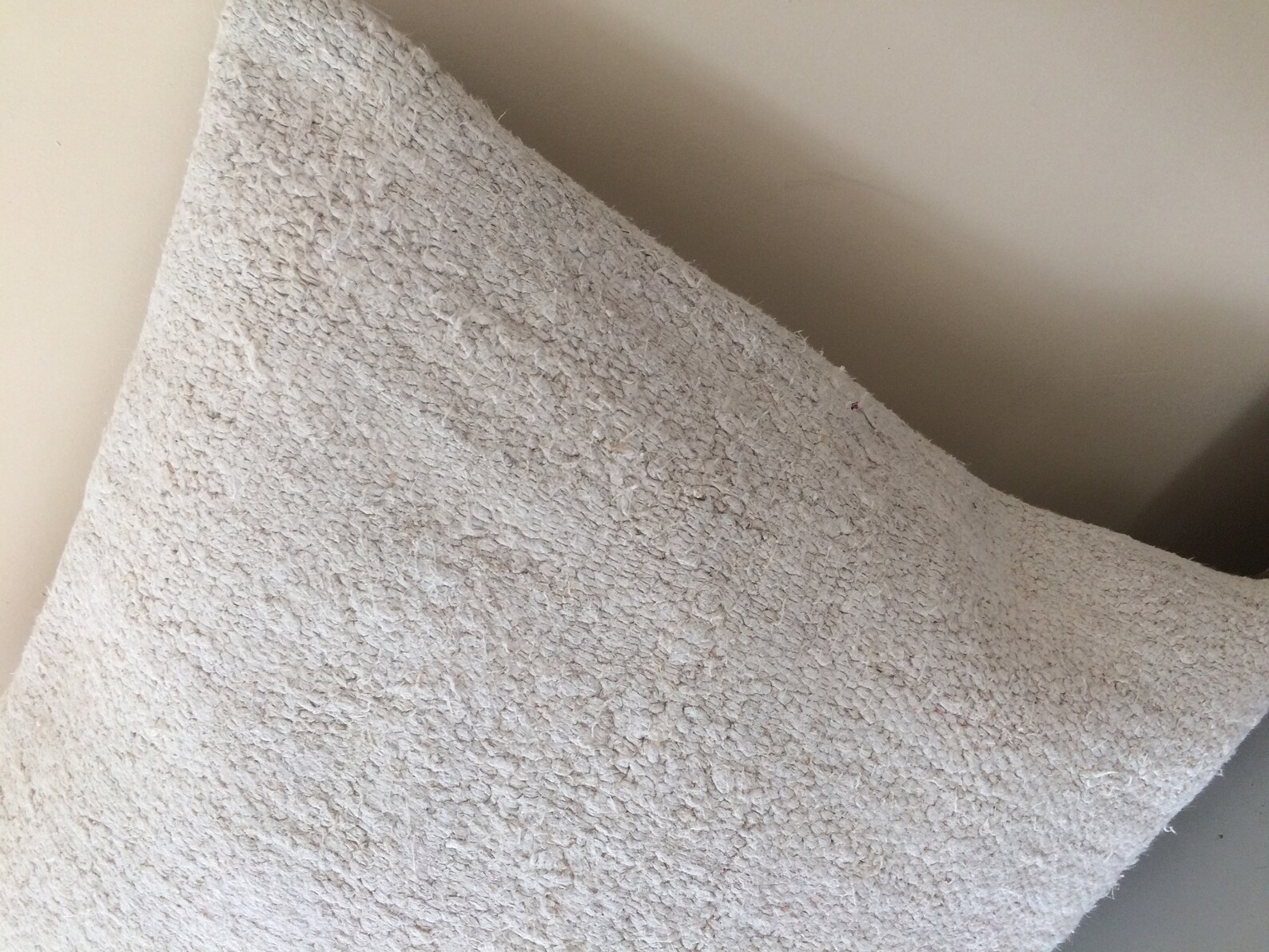 Hemp Couch Pillow Cover 18x18 Floor Cushion Cover white - Etsy