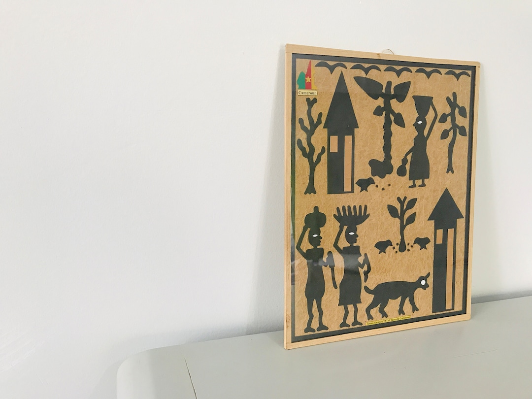 Wooden Wall Decor -made of Cameroon -original Hand Carved -ebony ...