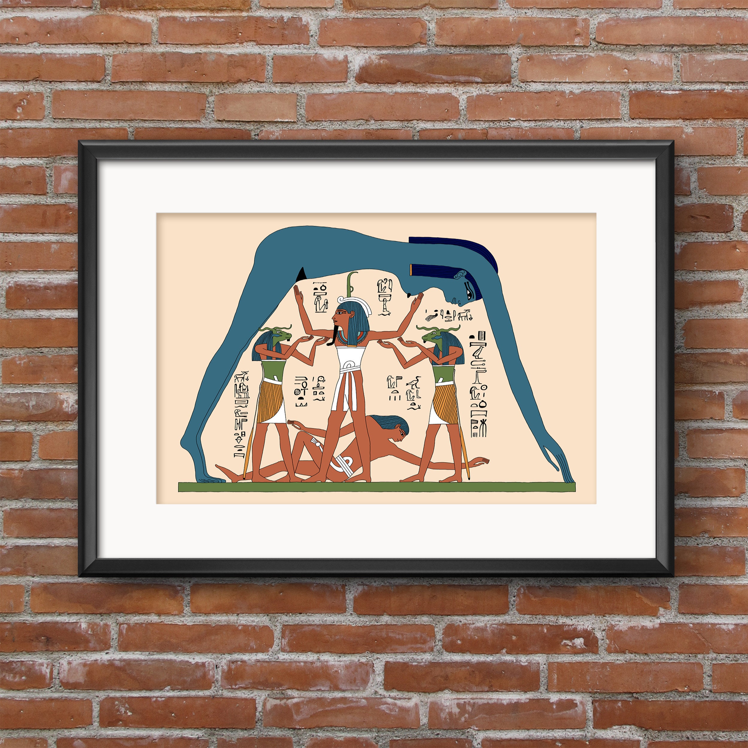 Ancient Egyptian Reproduction Unframed Art Print the Creation of the ...