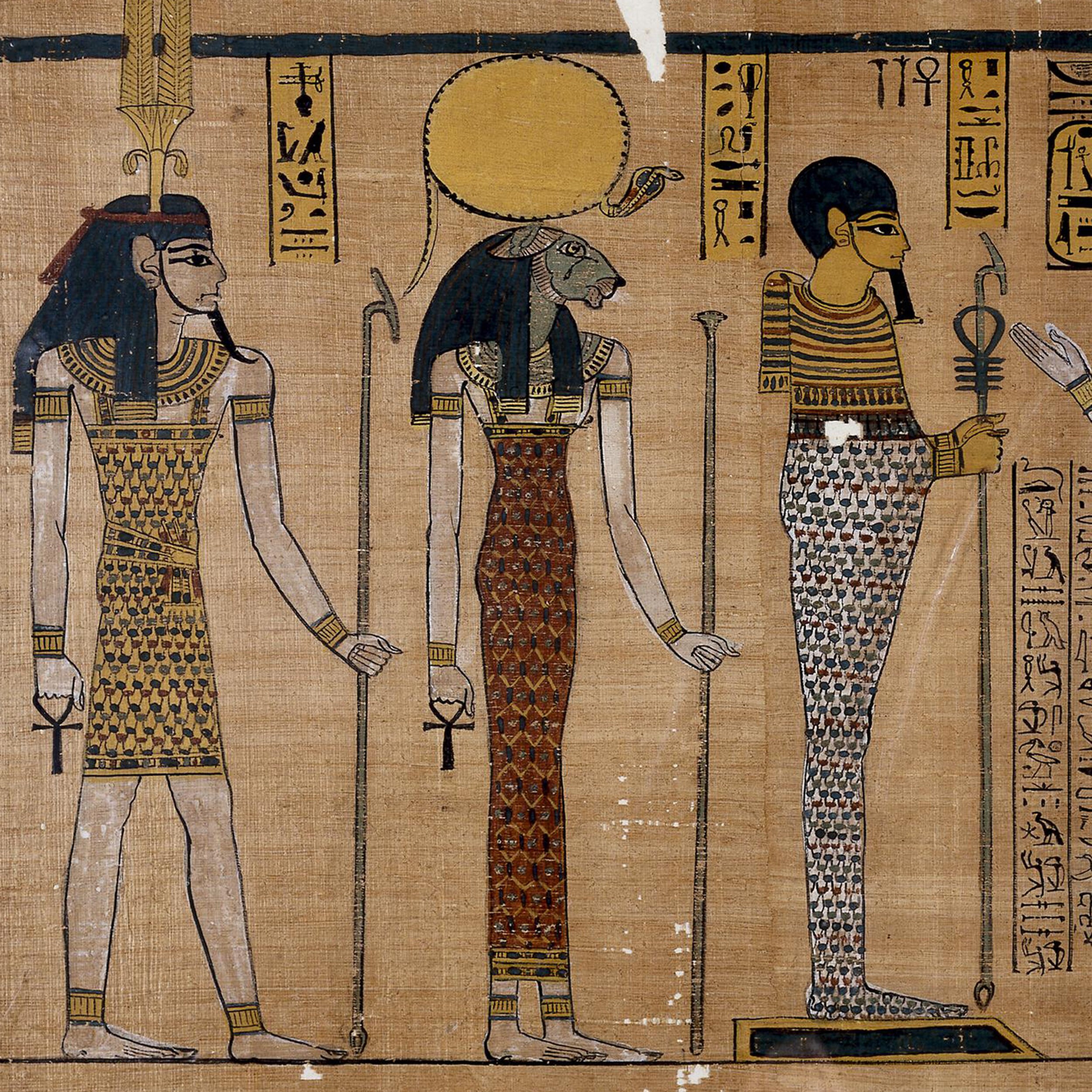 Ancient Egyptian Reproduction Unframed Art Print the Triad of Memphis ...